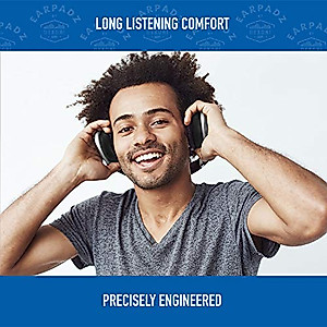 Earpadz Replacement for Beyerdynamic DT990, DT770, Custom One Pro, AKG K240 Earpads, Protein Leather Headphone Cushions (Midnight, Black, 1 Pair)