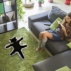 Seatdain Light Up Fried Cat Rug Christmas Vacation, Aunt Bethany’s Fried Pussycat Rug from National Lampoon Funny Christmas Decorations, Xmas Gift for Family Friends (Color Light)