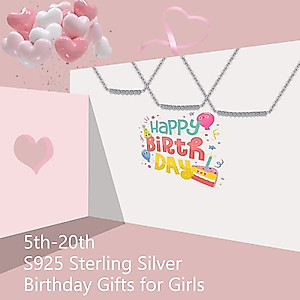 STORUP 11 Year Old Girl Birthday Gift Ideas, Birthday Gifts for 11 Year Old Girls Sterling Silver Heart Pendant Necklace Happy 11th Birthday Gifts for Girls Teen Girls Daughter Sister Niece Friend