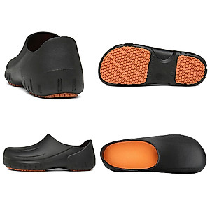 Men's Non Slip Chef Shoes, Men Professional Waterproof Slip Resistant Work Shoe for Kitchen Restaurant Hospital, Zapatos para Trabajar En Restaurante De Hombre Black