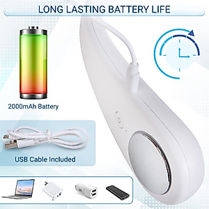 Fern & Pax Bladeless Neck Fan – USB Rechargeable Portable Neck Fan with 3 Airflow Levels – Headphone Design Cooling Fan – Wearable Cooling Device with Flexible Rubber Ductile Arm