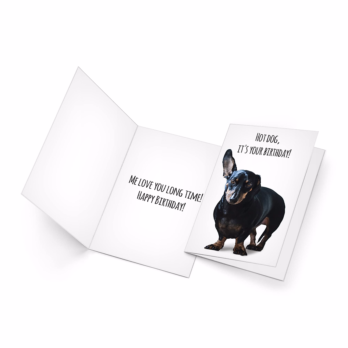 Prime Greetings Funny Dog Birthday Card Pun With Wiener, Made in America, Eco-Friendly, Thick Card Stock with Premium Envelope 5in x 7.75in, Packaged in Protective Mailer