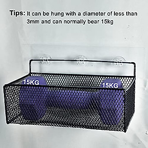 AccEncyc Shower Caddy Adhesive Hooks Replacement, Shelf Basket Soap Suction Hooks, Strong Sticker Hooks for Bathroom Shower Caddy Corner Storage Hanging Hooks (2pcs 3-Hooks)