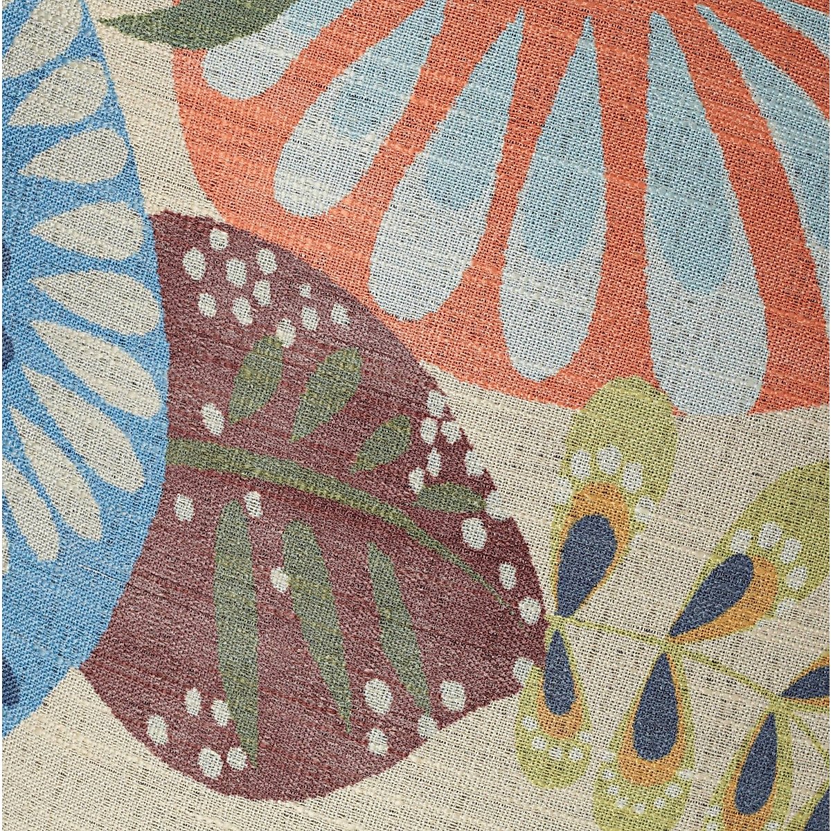 Set of 2 Tapered Drum Lamp Shades Multi Color Tropic Abstract Floral Medium 14" Top x 16" Bottom x 11" Slant Spider with Replacement Harp and Finial Fitting - Springcrest