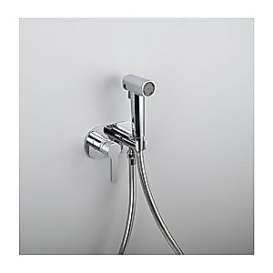SWHC Handheld Bidet Sprayer for Toilet, Jet Spray for Toilet, Baby Cloth Diaper Sprayer with Hot and Cold Mixing Valve, Muslim Shower, Toilet Bidet Sprayer, Hand Held Bidet Toilet Faucet