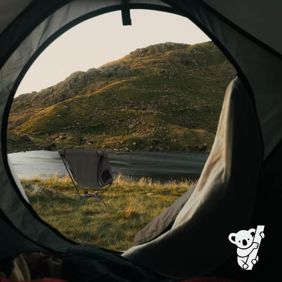 Koalanu Heavy Duty Folding Camping Lawn Chair with Elastic Side Pockets, Lightweight Portable Compact 330 lb Load Comfortable Outdoors Camping Hiking