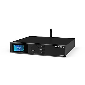 S.M.S.L D300 Hi-res Digital Audio DAC, ROHM BD34301EKV Flagship Chip, Bluetooth/USB/Optical/Coaxial Input, BT 5.1 Apt-X/LDAC HD/Acc/SBC, DSD512 PCM 768kHz/32Bit XMOS XU-208 (with Remote Control)