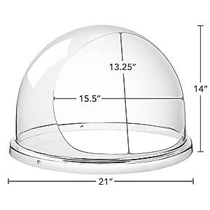 Olde Midway Cotton Candy Machine Bubble Shield, Dome Cover for Candy Floss Maker