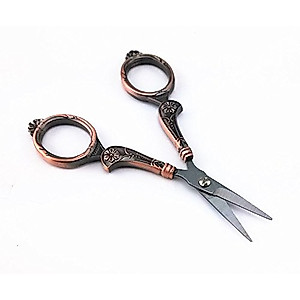 yueton Vintage European Style Needlework Embroidery Scissors (Copper)