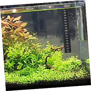 NOLITOY 40 Pcs Fish Tank Temperature Sticker Aquarium Temperature Meter Disposable Strips Stick on Sticker for Temperature Fever Forehead Body Temperature Sticker Wine Bottle Paper Brew