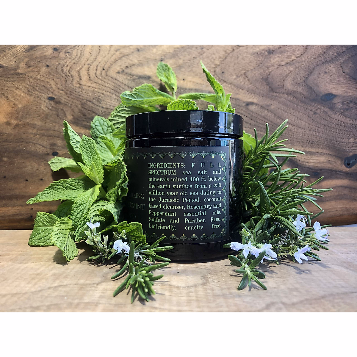 Earth Chemistry Rosemary & Peppermint Volumizing Sea Salt Shampoo, DHT Blocking Shampoo, Volumize Oily or Thin Hair, Stimulate Hair Growth