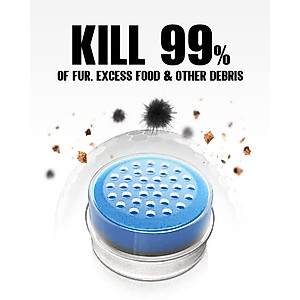 Ciays Replacement Filters Only for Ciays 236oz/7L Pet Water Fountain Ultra-Large Capacity Cat Water Fountain Dual Filtration Dog Water Fountain Bowl with Huge Drinking Area 12 Pcs, Blue