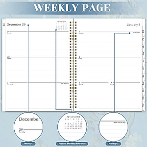 2023-2024 Planner - Planner/Calendar 2023-2024, Jul 2023 - Jun 2024, 2023-2024 Planner Weekly and Monthly with Monthly Tabs, 8" x 10", Strong Twin- Wire Binding, Flexible Hardcover, Daily Organizer
