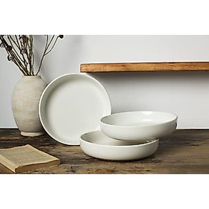 famiware Milkyway 33 oz Bowl Set, Pasta Bowls Set of 4, Salad Bowls Perfect for Your Friend for Housewarming, Thanksgiving, Christmas, White