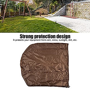 Heater Covers Garden Heater Cover Waterproof Sunproof Rainproof Patio Heater Dustproof Cover Protector for Courtyard Terrace Outdoor Patio Heater Cover Outdoor Heater for Covered Patio(Coffee)