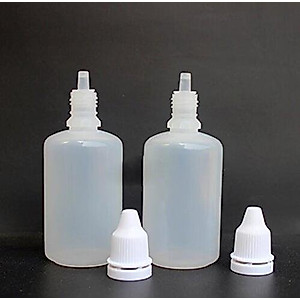 10Pcs 100ml Empty Refillable Portable Plastic Squeezable Dropper Bottle Cosmetic Makeup Packaging Essential Oil Container with Screw Lid and Plug (100 ml)
