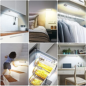 Under Cabinet 96 LED Rechargeable Magnetic Lights for Kitchen with Motion Sensor