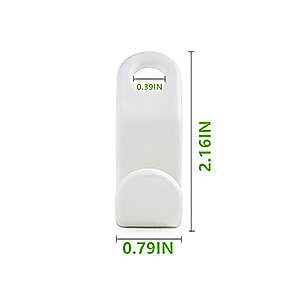 HUAFEI 80 Pcs Clothes Hanger Connector Hooks, Plastic Hanger Hooks for Closet Space Savers Hangers and Family or Clothing Shop ，Cascading Hooks for Hangers (White, 80), 2.16 x 0.79 x 1.2 inches