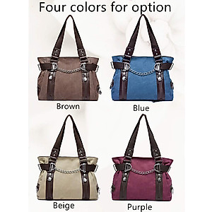 High Grade Nylon Fabrics Multi-Pocket Crossbody Purse Bags for Women Travel Shoulder Bag casual Mummy bag (Purple)