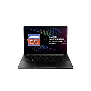 Razer Blade 15 Base Gaming Laptop 2020: Intel Core i7-10750H 6-Core, NVIDIA GeForce RTX 2070 Max-Q, 15.6" 4K OLED, 16GB RAM, 512GB SSD, CNC Aluminum, Chroma RGB, Thunderbolt 3, Creator Ready, Black