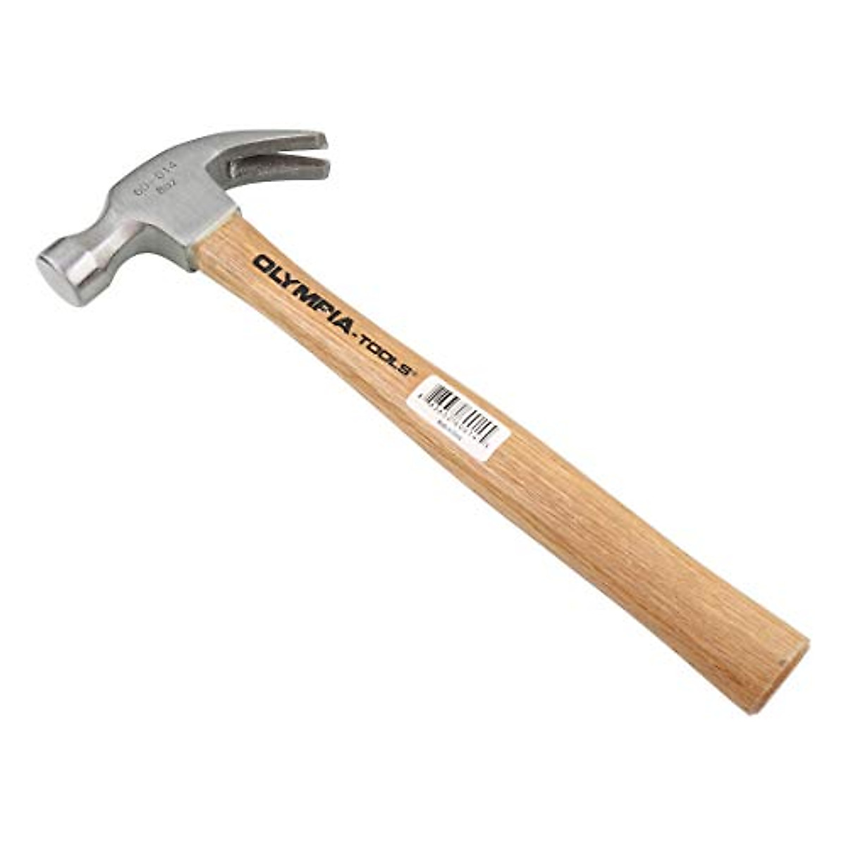 Olympia Tools Claw Hammer, 60-014, 8 Ounce,Silver