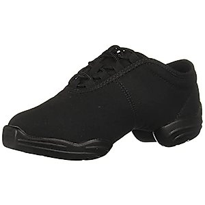 Capezio unisex-adult Black Canvas Dance Sneaker, 7 M US