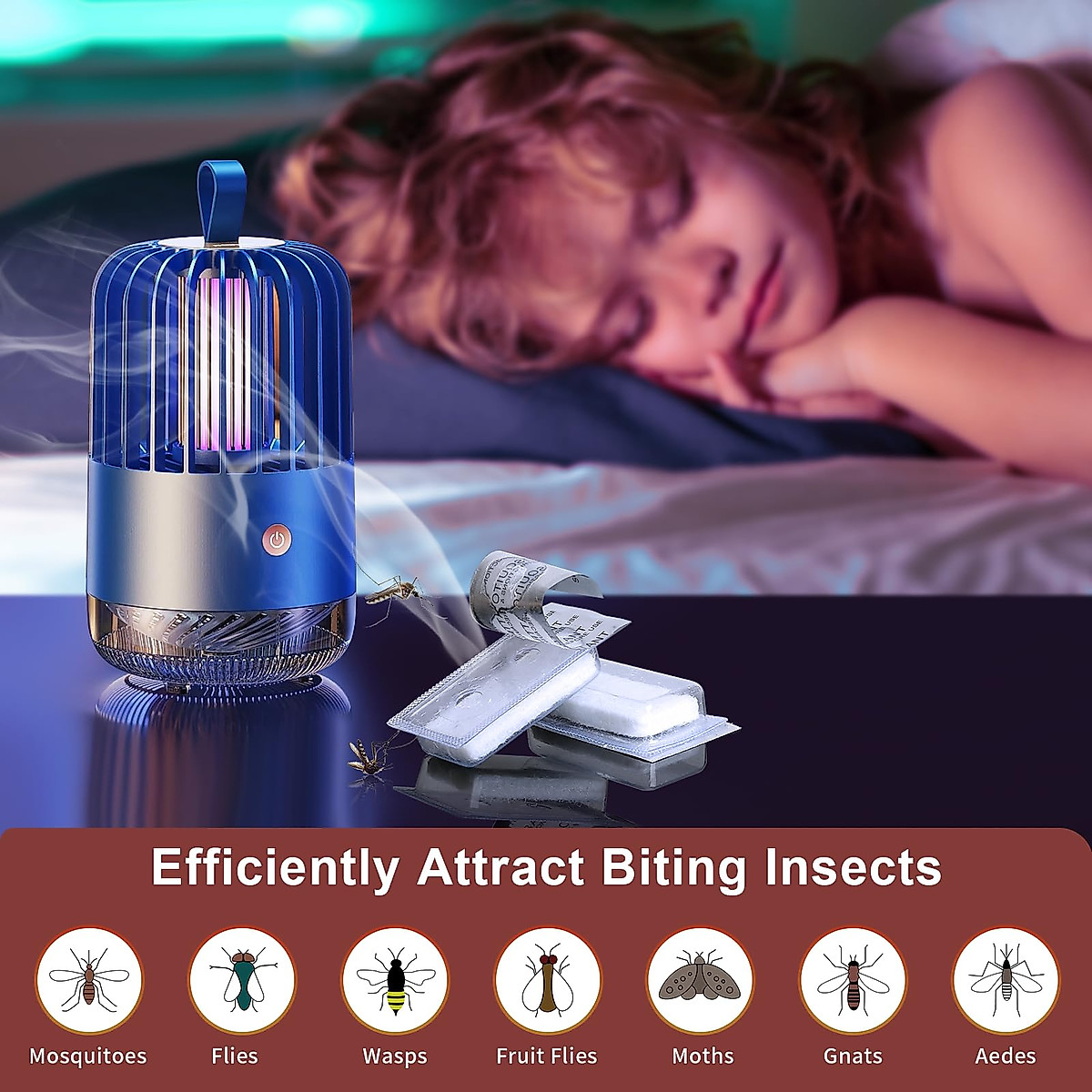 Meldoz Octenol Mosquito Attractant for Bug Zapper, Magnet Biting Insect Lures for Fly Traps (2 Pack)