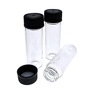 144pk Glass Vial Collection Set Craft and Hobby Storage (2 Dram)