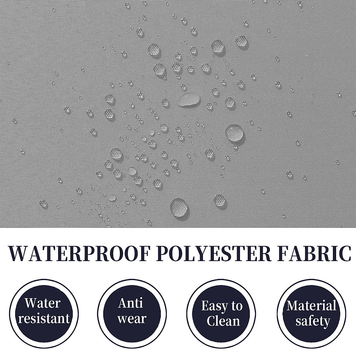 Mehoodah 14 Piece Patio Cushion Covers Replacement Waterproof Outdoor Cushion Covers Replacement Patio Furniture Cushion Covers with Zipper 25 * 25 * 3.15in(Gray (Only Cover)