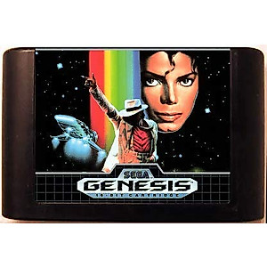 Michael Jackson’s Moonwalker (Sega Genesis / Megadrive) – Reproduction Video Game Cartridge with Clamshell Case and Manual