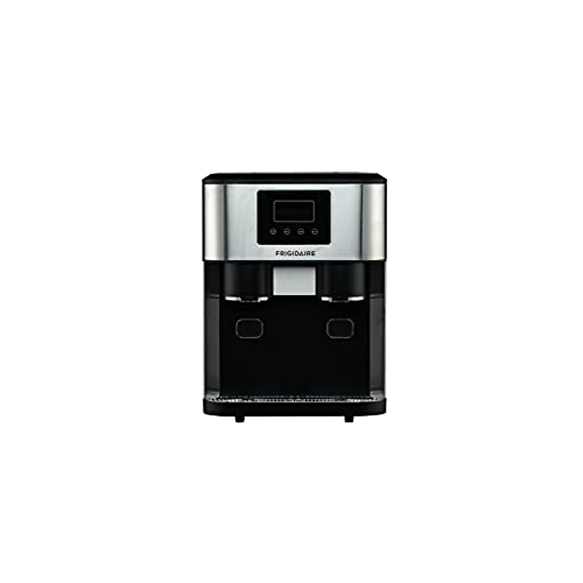 Frigidaire EFIC245-SS EFIC245 3-in-1 Countertop Crunchy Chewable Nugget Style Dual Ice Crusher and Cube Maker, Makes 33 Pounds in 24 Hours, 2 Sizes, with Water Dispenser and Line-in, Stainless Steel