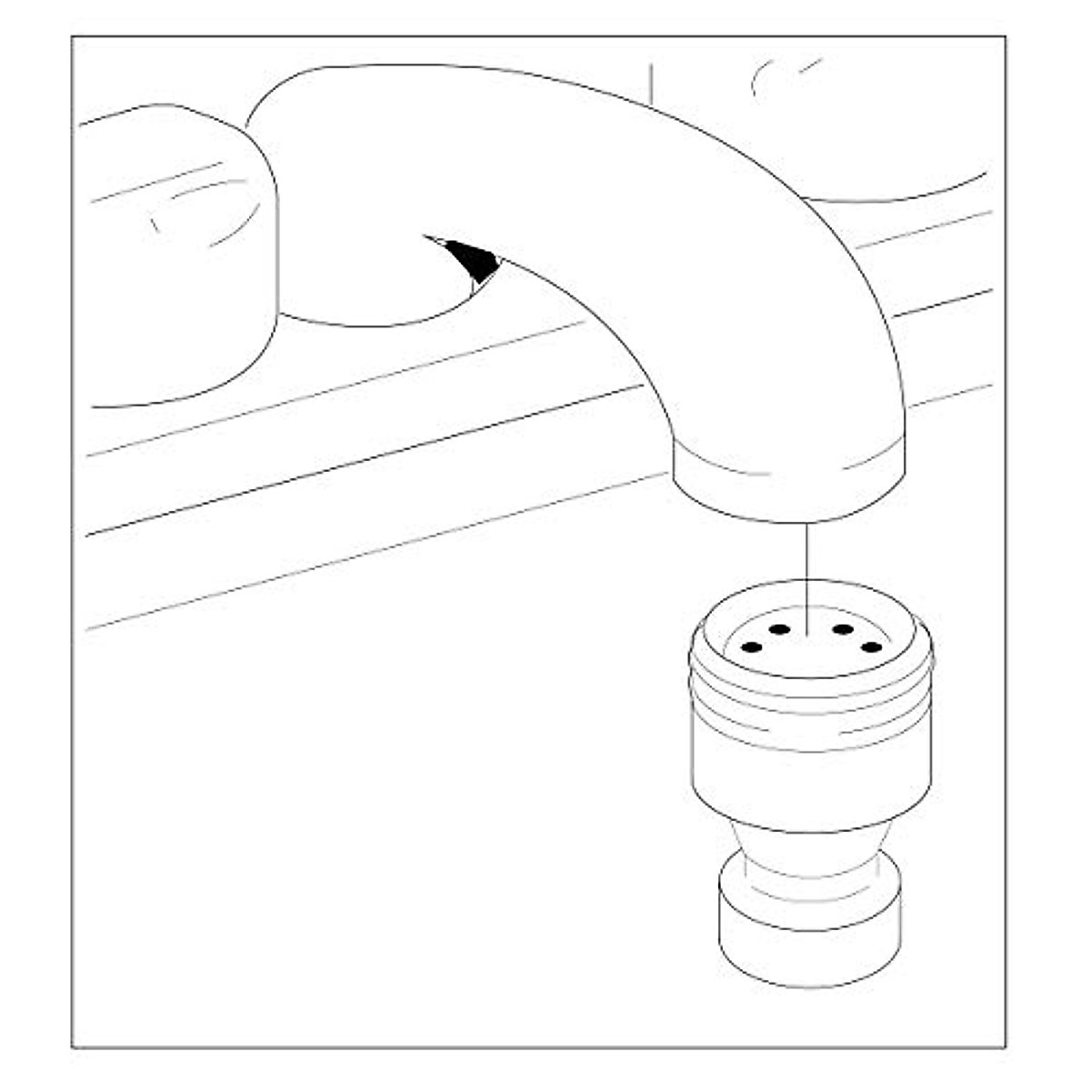 Plumb Pak PP800-6 Faucet Aerator Adapter With Small Diameter Nipple, Chrome Plated, No Size, No Color