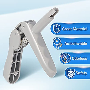 Annhua Dental Composites Applicator Composite Dispensing Guns Fit for Unidose Compules Tips Dispenser, Used for Dentists, Dental Students - Plastic|Gray