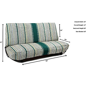 SCU - Universal Bench Seat Cover - Bench Seat Covers for Truck - Black