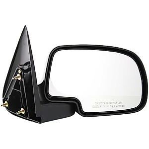 Kool Vue Left & Right Manual Non-Heated Door Mirrors Compatible With Chevrolet Silverado 1500 1999-2006 Without Blind Spot Feature Textured Pair Extended Cab & Standard Cab