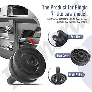 305784005 305784001 Tile Saw Roller Assembly Compatible with Ryobi DT180EVO for Ridgid 7" Tile Saw R4030, R4030S and R4031 (3 PCS)