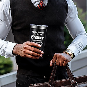 Grifarny Gifts for Brother - Big Brother Gift - Brother Gifts from Sister - Christmas Fathers Day Birthday Gifts for Brother - Brother Tumbler Cup 20oz