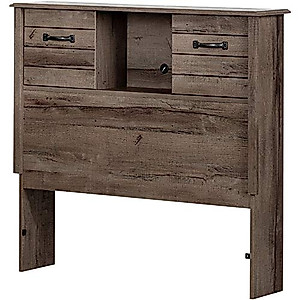 South Shore Ulysses Twin Bookcase Headboard, Fall Oak