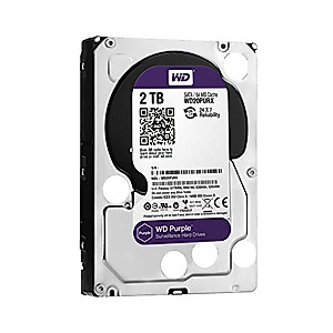 WD Purple 2TB Surveillance Hard Disk Drive - 5400 RPM Class SATA 6 Gb/s 64MB Cache 3.5 Inch - WD20PURX [Old Version] (Renewed)