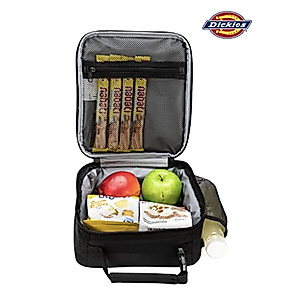 Dickies Basic Insulated Lunch Bag for School and Work, Thermal Reusable Office Lunch Box for Kids, Boys, Girls, Men, Women (Black)