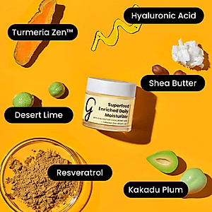 Gleamin Face Cream: Shea Butter & Hyaluronic Acid - Anti-Aging Moisturizer for Day & Night - 1.69 Fl Oz