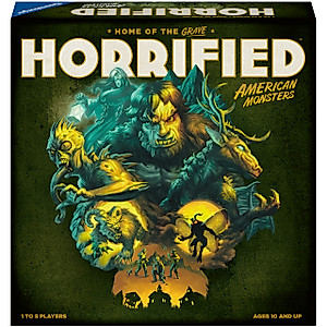 Ravensburger Horrified: American Monsters Strategy Board Game - Engaging and Scalable Gameplay | Classic Cryptids Adventure | Perfect for Family Game Nights | Ages 10 & Up