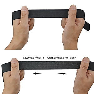 YTBYT 6 Pcs Elastic Band Lace Melting Bands Adjustable Wig Headbands for Lace Frontal Laying (Width 1 Inch)