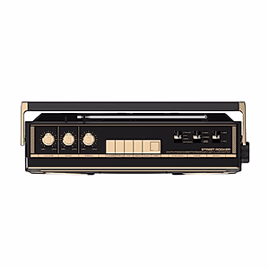 Ion Audio 1980S-Style Portable Bluetooth Boombox AM/FM Radio Cassette Player Recorder, VU Meters, USB Recording, Dual Full-Range High Bass Speakers (Gold Edition)