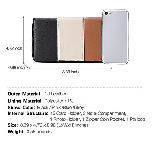 CLUCI Womens Backpack Purse Leather + Women Wallet