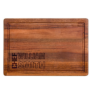 Chef Board for Fathers Day Gift, Personalized Cutting Board or Charcuterie Board, Men, Dad Gifts for Christmas Gift for Women, Dad, Father, Grandpa, Him, Friend, Boyfriend, Brother, Birthday