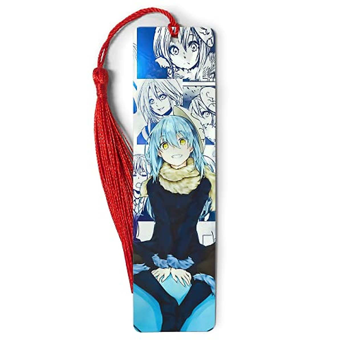 Bookmarks Metal Ruler That Bookography Time Measure I Tassels Got Bookworm Reincarnated - As - A - Slime - Collage for Christmas Ornament Bookmark Reading Markers Book Gift Biblio