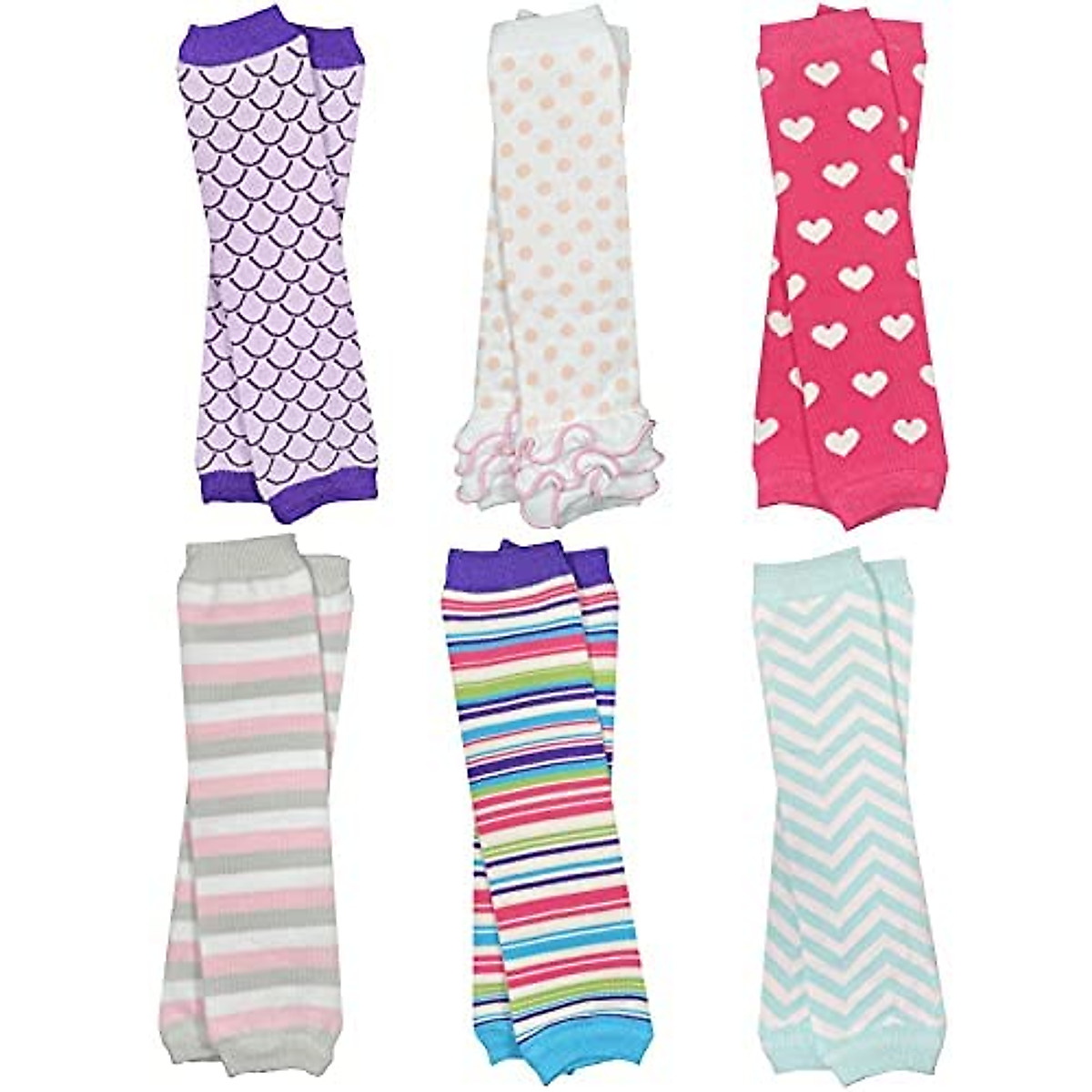 juDanzy 6 Pack of Girls Leg Warmers