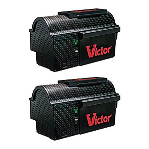 Victor M260 Indoor Multi-Kill Humane Electronic Mouse Trap - No Touch, No See Electronic Intant Kill Mouse Trap - 2 Traps