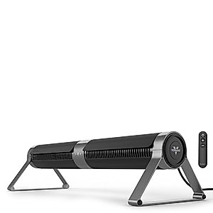 Vornado Airbar 4 | 35" Tower Fan and Horizontal Air Circulator with Remote Control, 3 Speed Settings | Black
